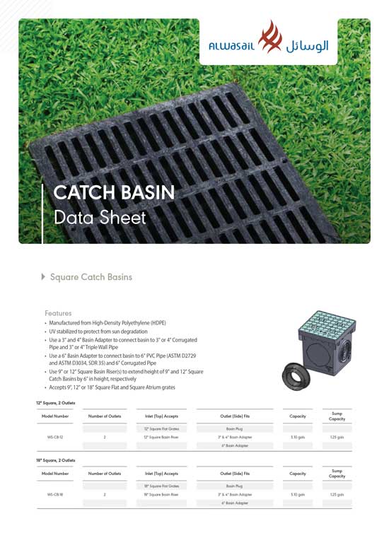 Catch Basin - Alwasail Industrial Company